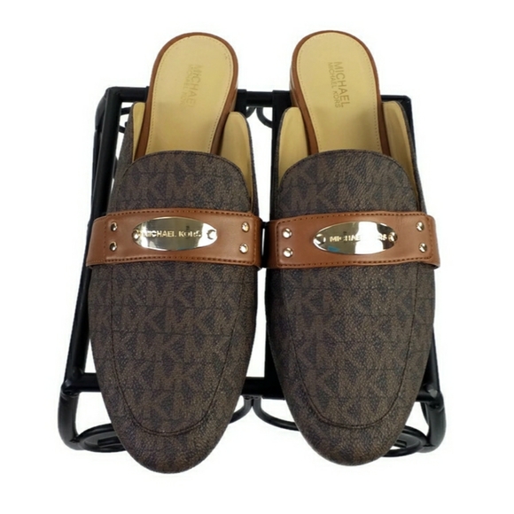 MICHAEL Michael Kors | Shoes | Michael Michael Kors Mk Logo Plate Mule ...